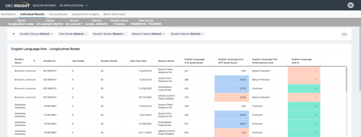 Access and Interpret Student Reports – DRC BEACON Training