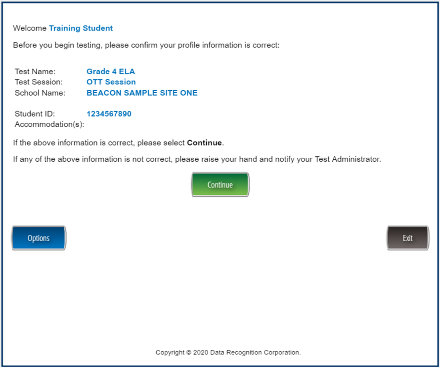 STEP 9: Administering DRC BEACON – DRC BEACON Training